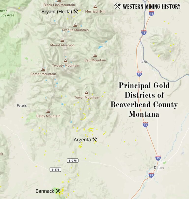 Principal Gold Districts of Montana – Western Mining History