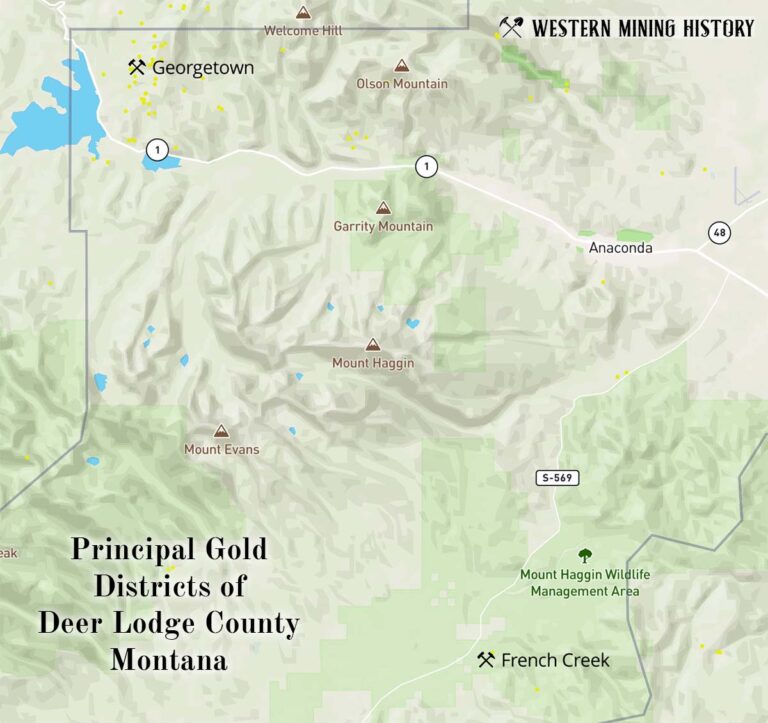 Principal Gold Districts of Montana – Western Mining History