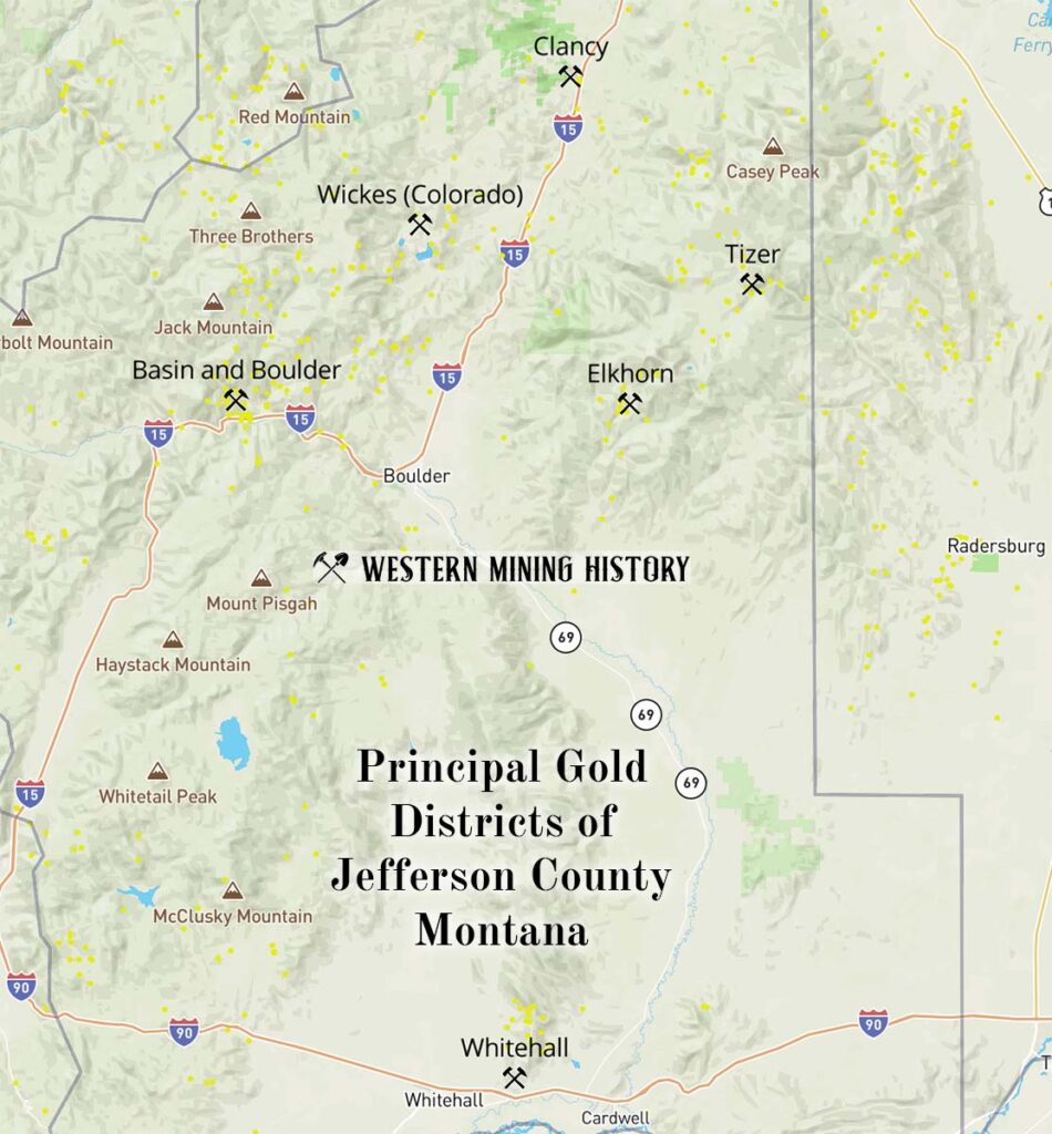 Principal Gold Districts of Montana – Western Mining History