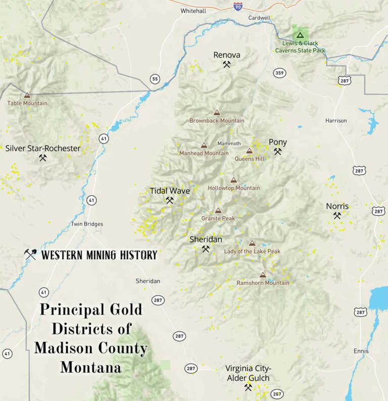 Principal Gold Districts of Montana – Western Mining History