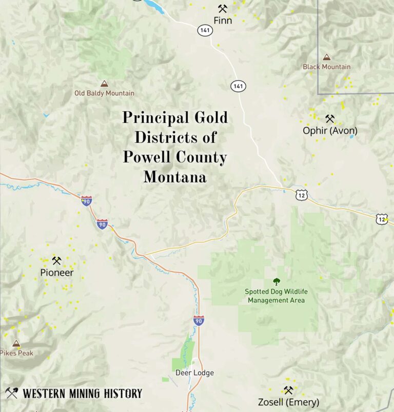 Principal Gold Districts of Montana – Western Mining History