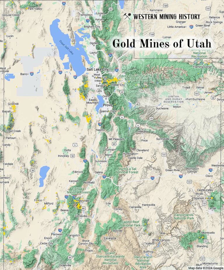 Principal Gold Districts of Utah – Western Mining History