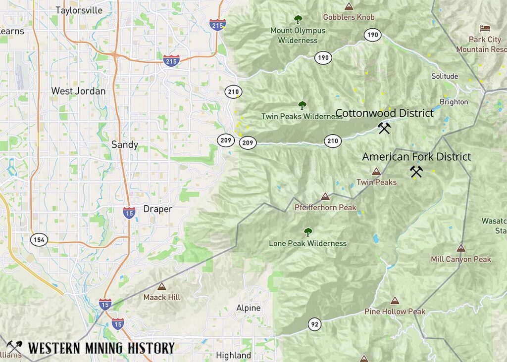 Principal Gold Districts of Utah – Western Mining History